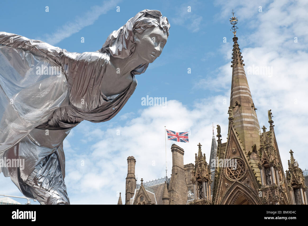 The Spirit of Manchester, the lead figure at the first Manchester Day ...