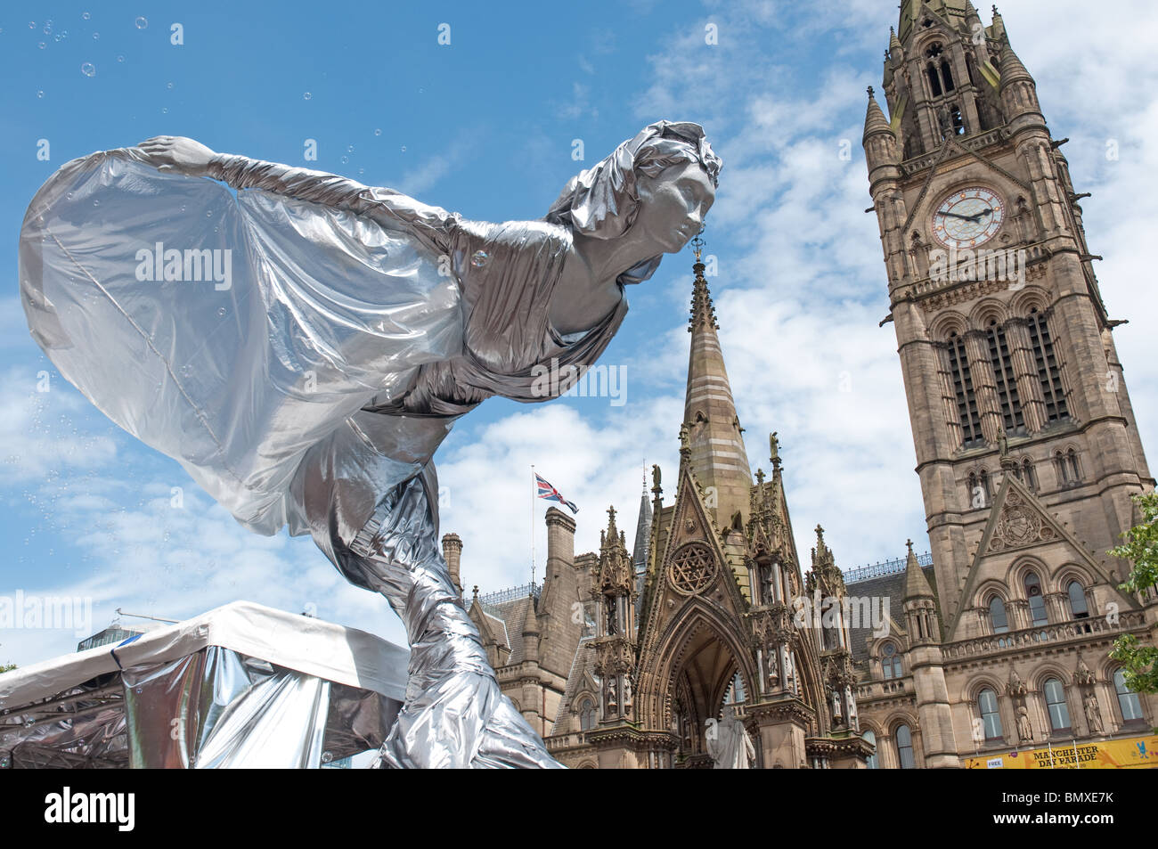 The Spirit of Manchester, the lead figure at the first Manchester Day ...