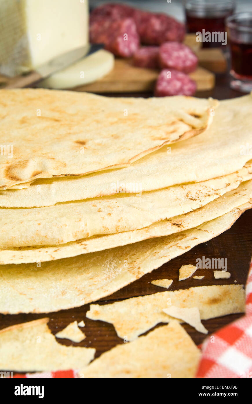 Carasau bread, Sardinian bread, Sardinian pecorino cheese, sardinian ...