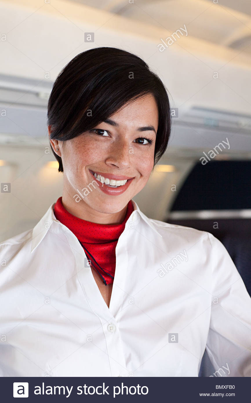 Portrait Of Air Stewardess Stock Photos & Portrait Of Air Stewardess ...
