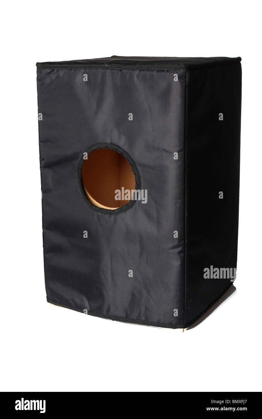 Cut out of a Cajon music instrument on white background Stock Photo - Alamy