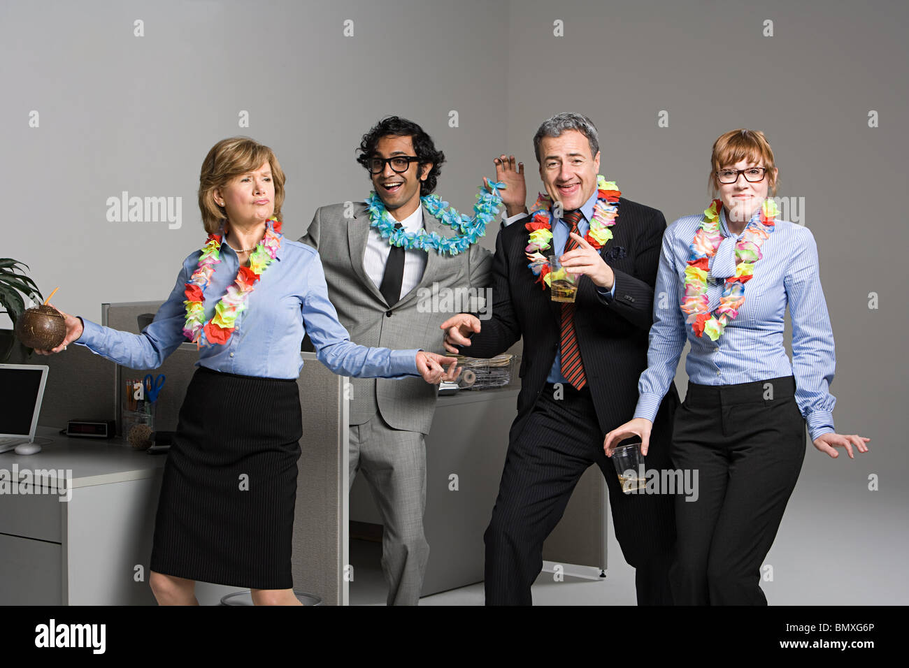 Business people enjoying office party Stock Photo - Alamy