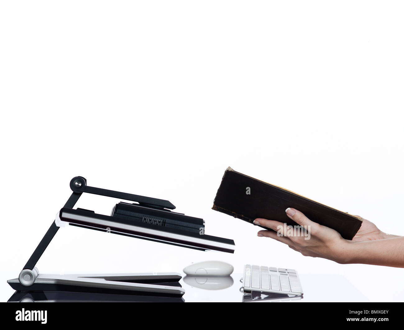 communication between human hand and a computer display monitor on ...