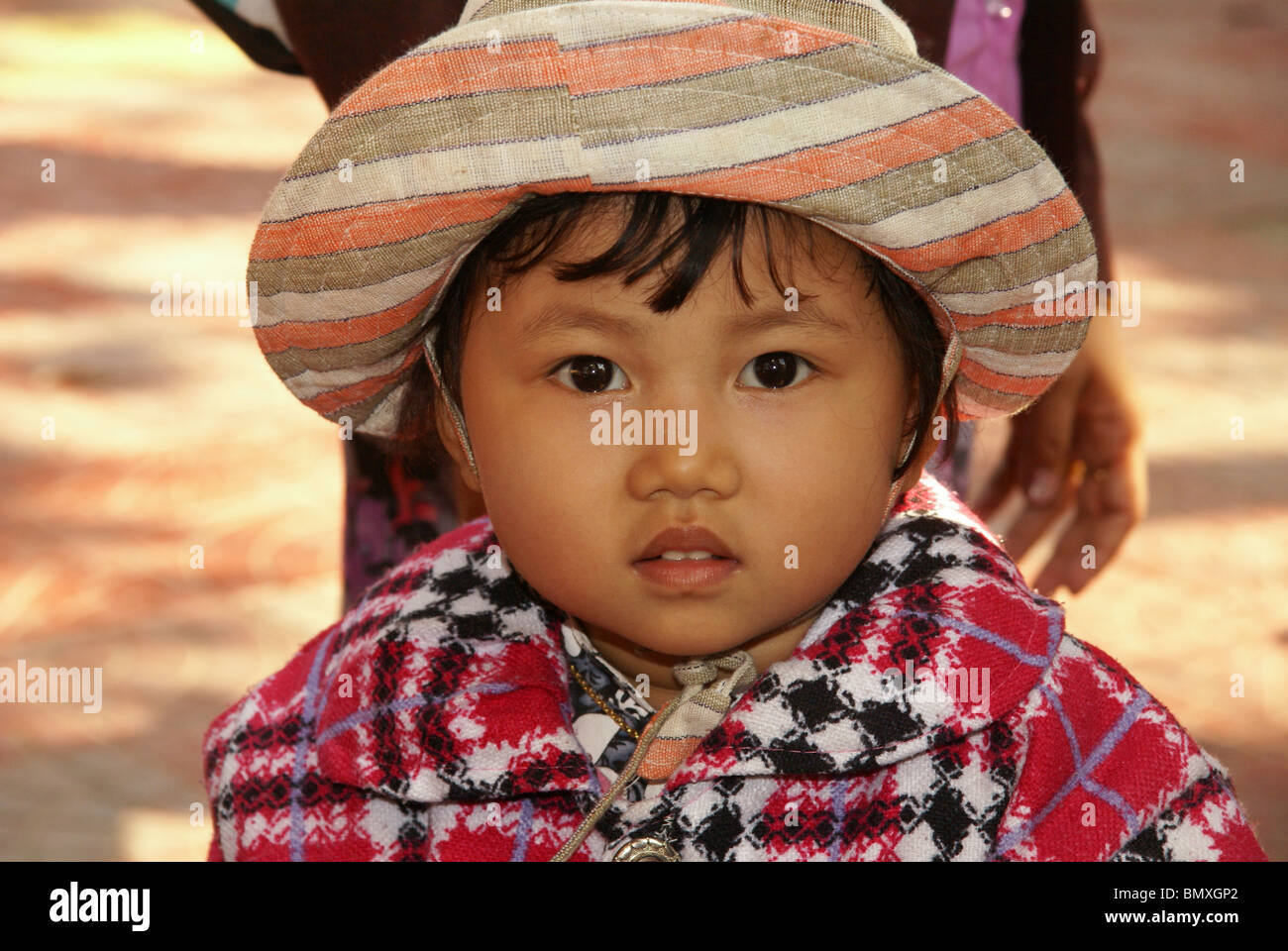 Myanmar Portrait of a well dressed Burmese child Stock Photo - Alamy