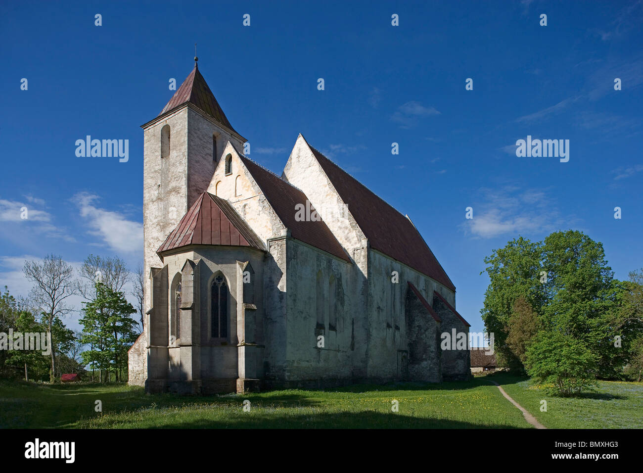 Estonia,Saaremaa Island,Church,13th-14 th century,Valjala Stock Photo ...