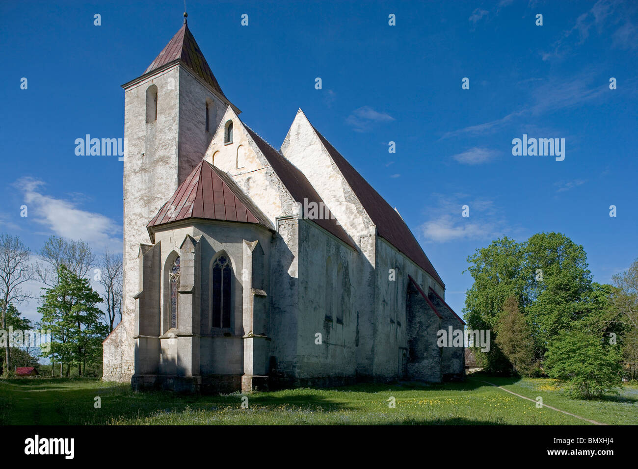Estonia,Saaremaa Island,Church,13th-14 th century,Valjala Stock Photo ...