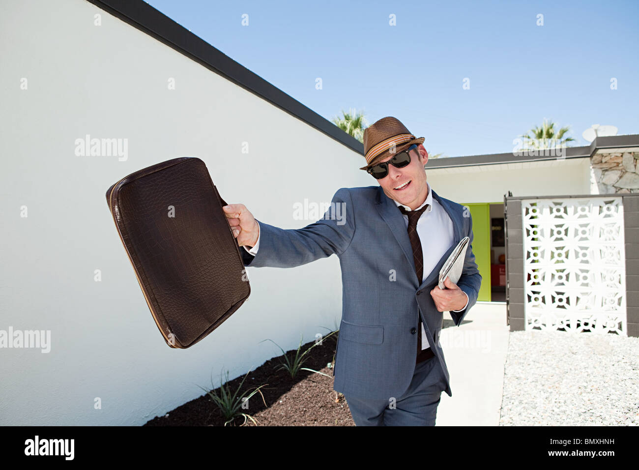 Man trilby suit hi-res stock photography and images - Alamy