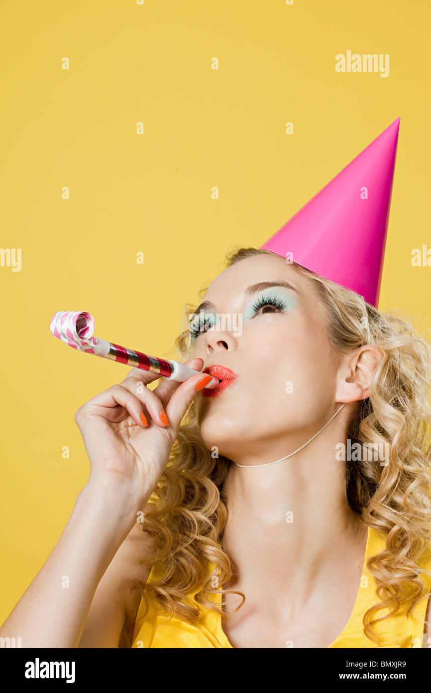 Party blower hi-res stock photography and images - Alamy