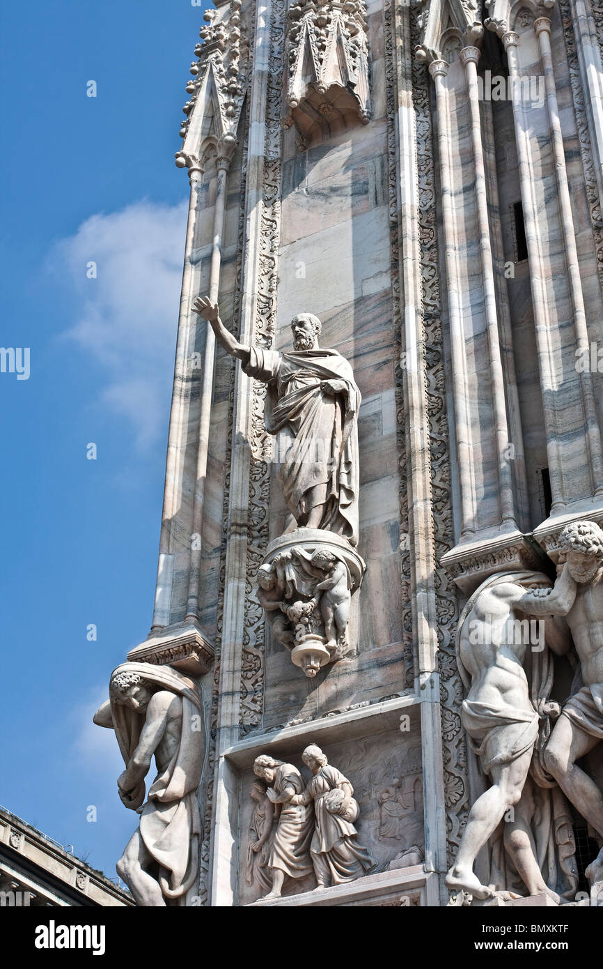 Duomo di Milano, Milan Cathedral, Sculpture detail, Milan, Lombardy ...