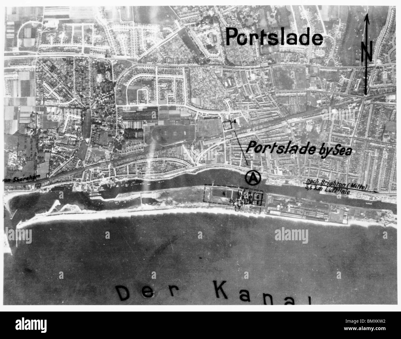 Portslade, Nr.Brighton - Sussex 1940 Power Station Stock Photo - Alamy