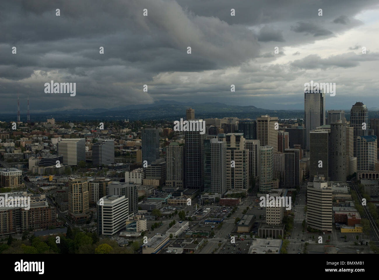 Space needle seattle storm hi-res stock photography and images - Alamy