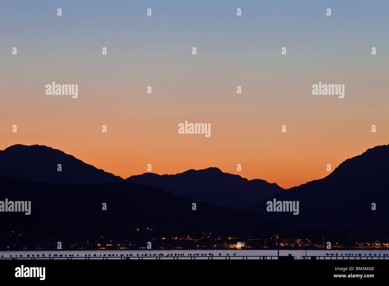Midnight sunset hi-res stock photography and images - Alamy