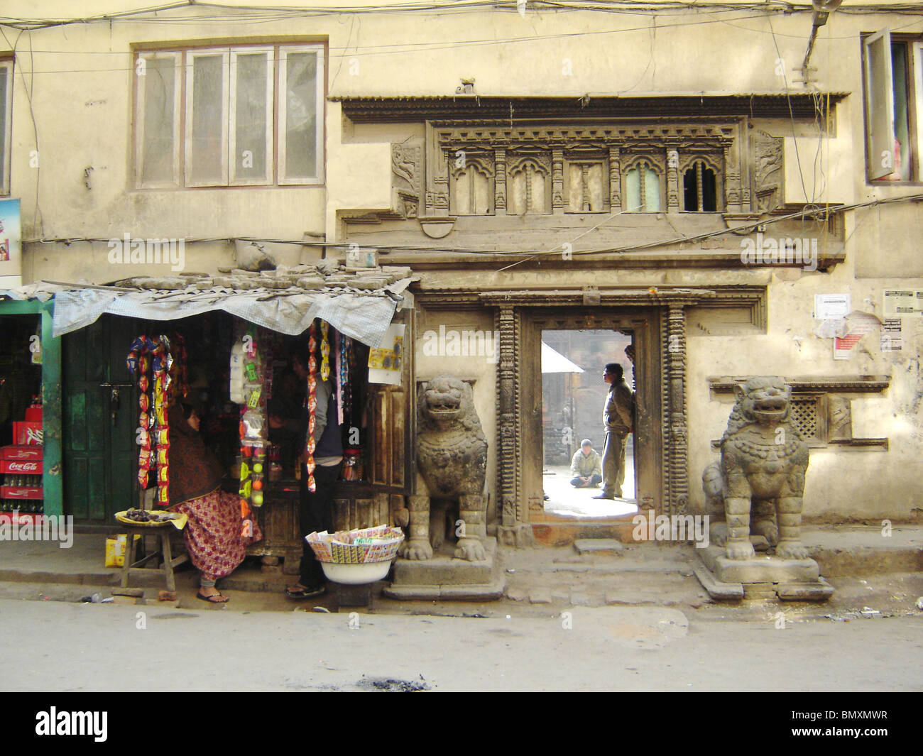 shop front in side street in kathmandu Stock Photo - Alamy