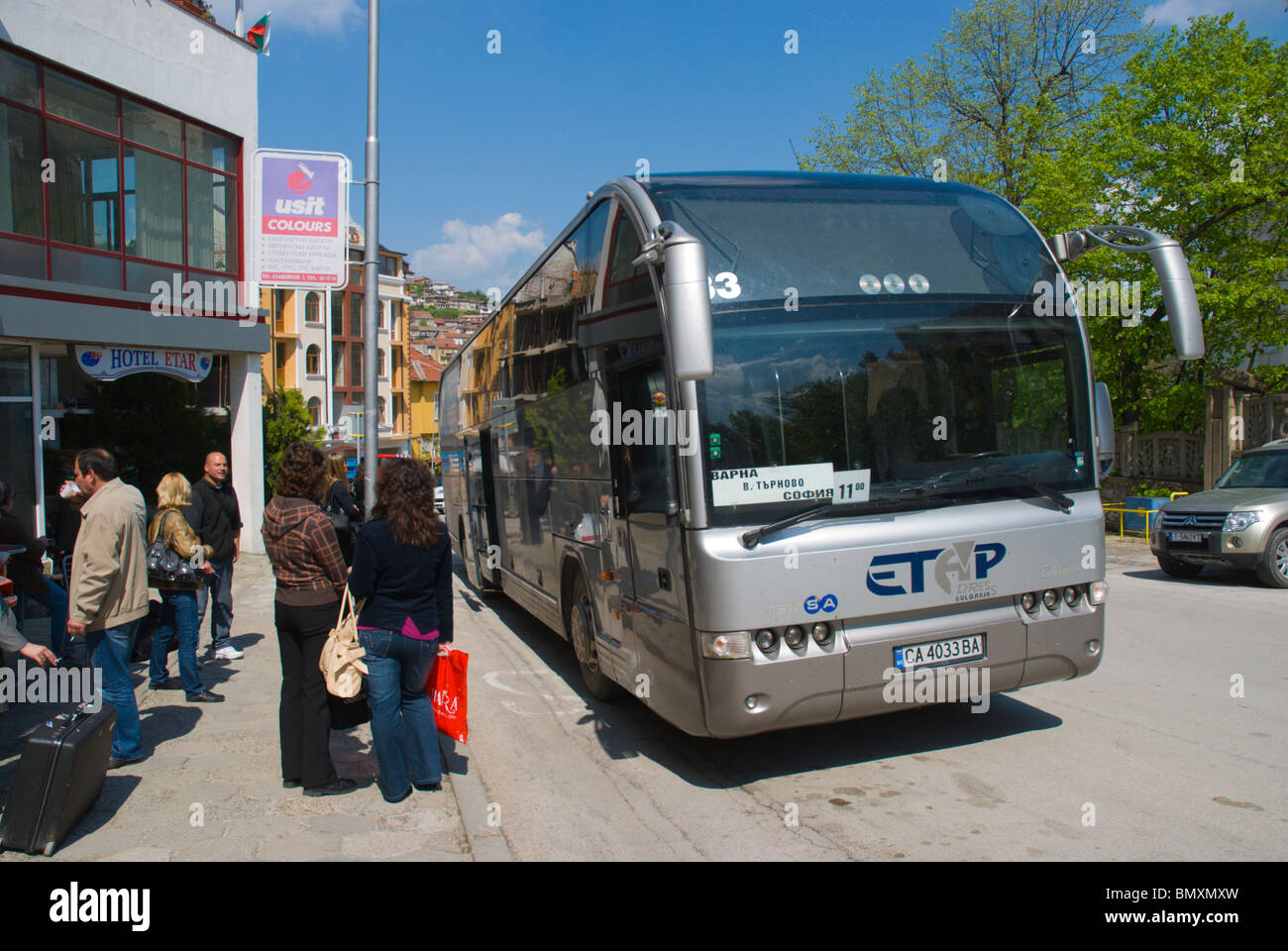 Etap bus on platform in Veliko Taverno central Bulgaria Europe Stock ...