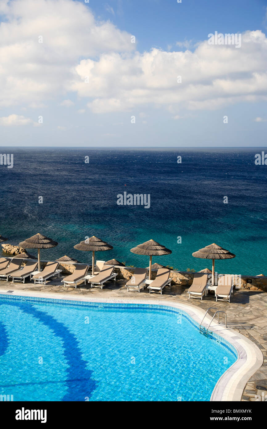 Greece, Cyclades, Mykonos, Elia Beach, Royal Myconian Luxury Resort ...