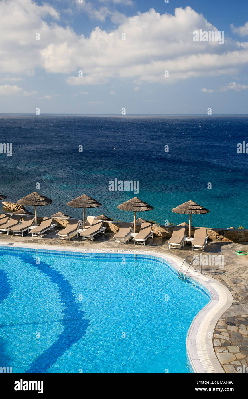 Greece, Cyclades, Mykonos, Elia Beach, Royal Myconian Luxury Resort ...