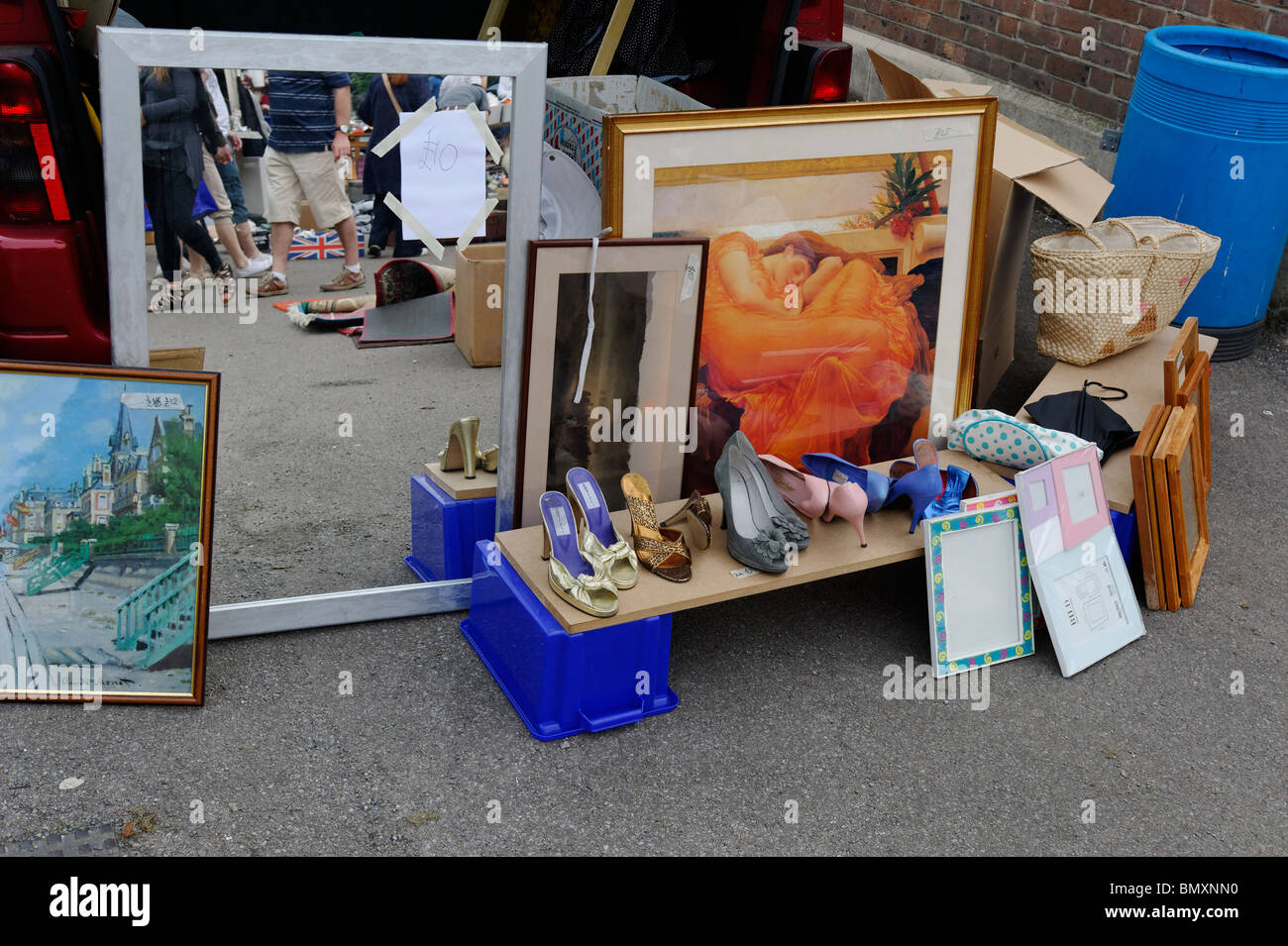 Car boot sale shoppers can see these wares in Chiswick, West London ...
