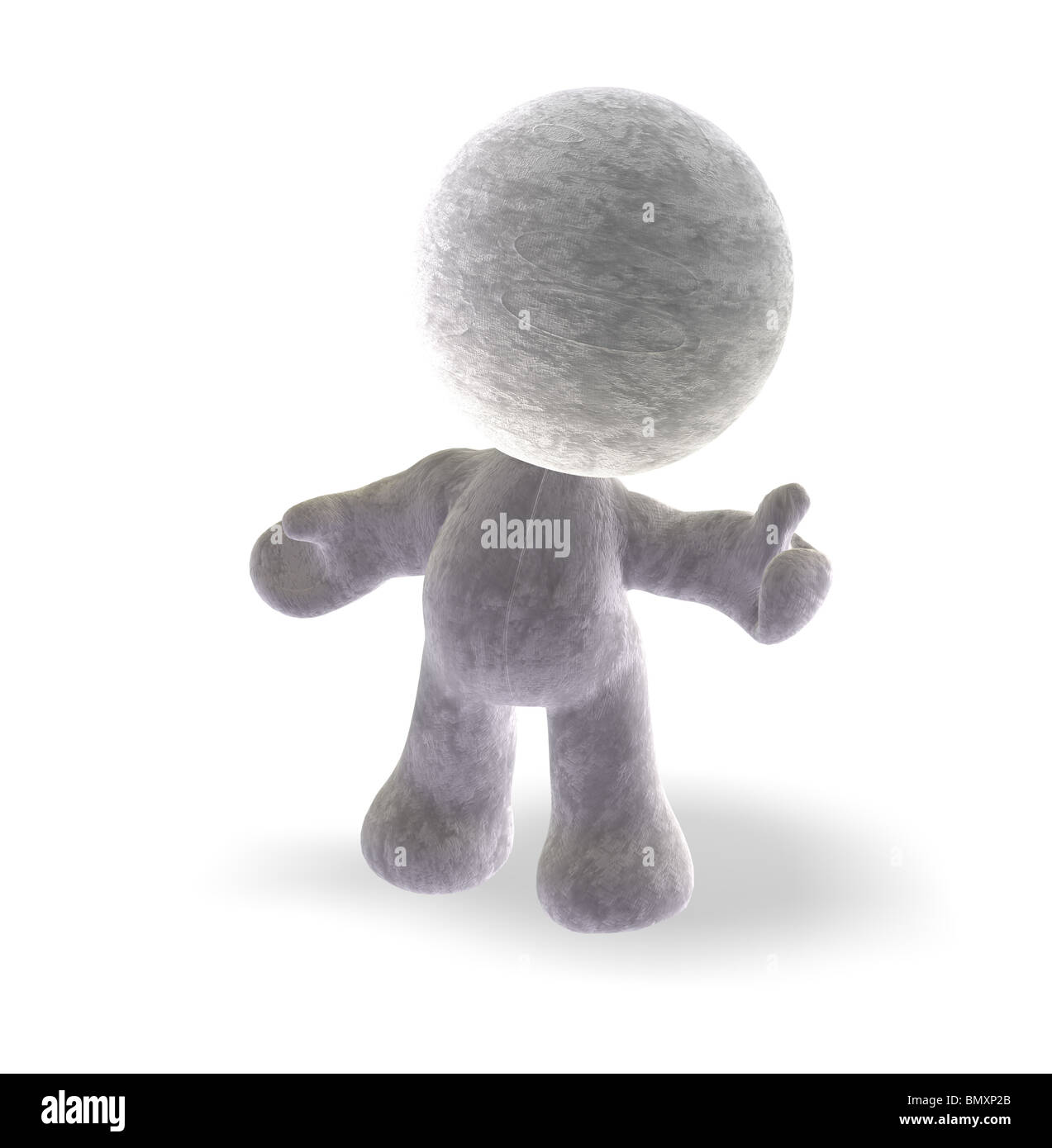 abstract cartoon of a soft toy man with thumb up illustration Stock ...