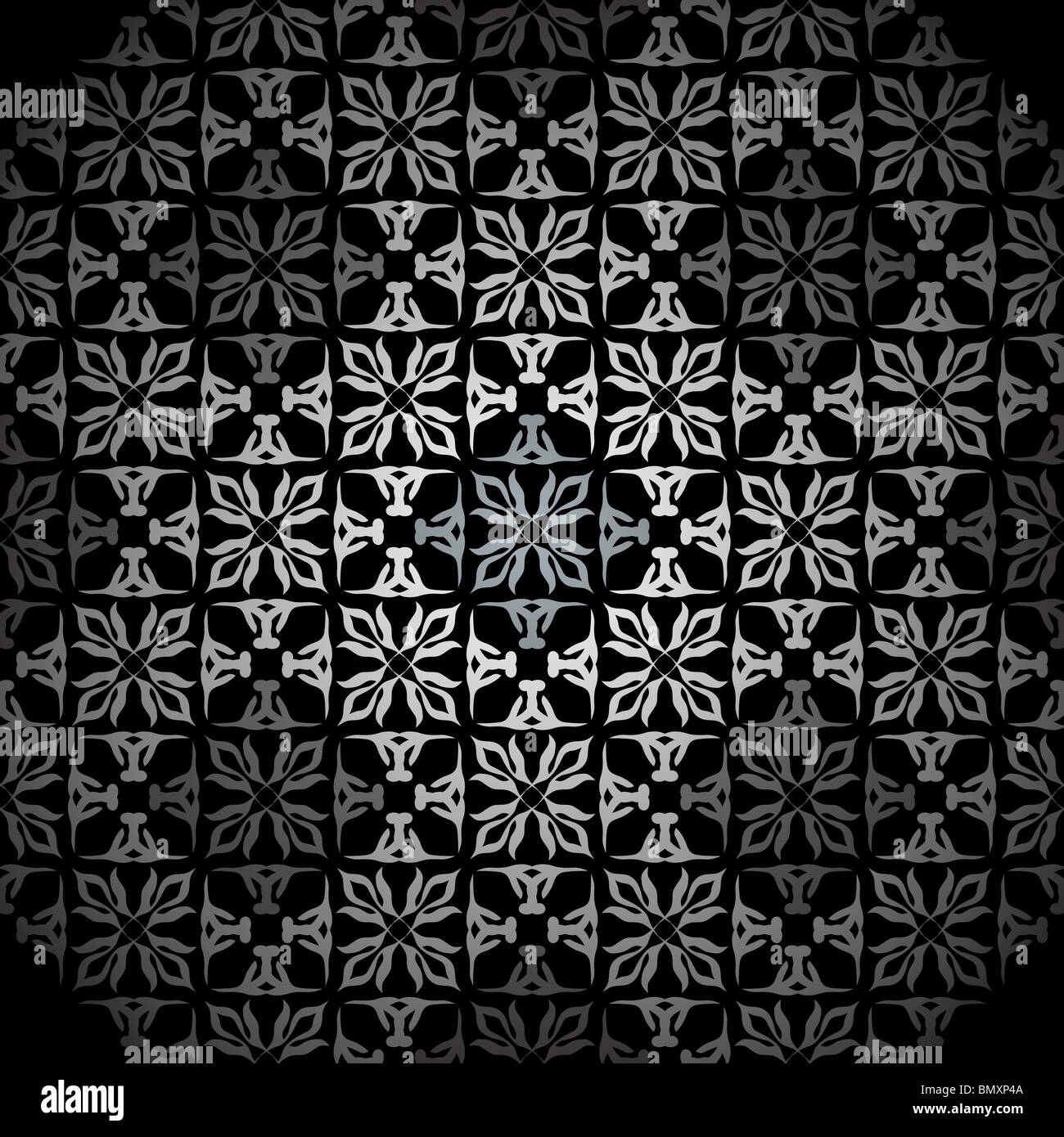 Silver seamless wallpaper tile background pattern wallpaper Stock Photo ...