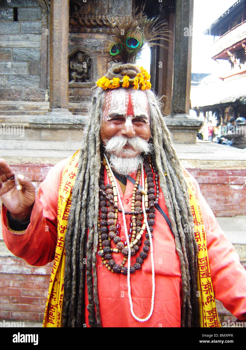 a sadu in kathmandu Stock Photo - Alamy