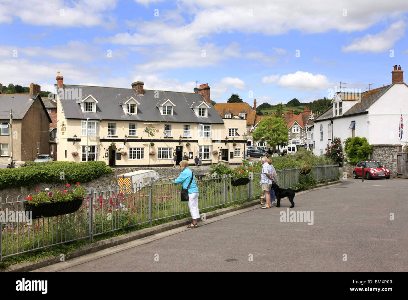 The small Devon village of Beer in England Stock Photo - Alamy