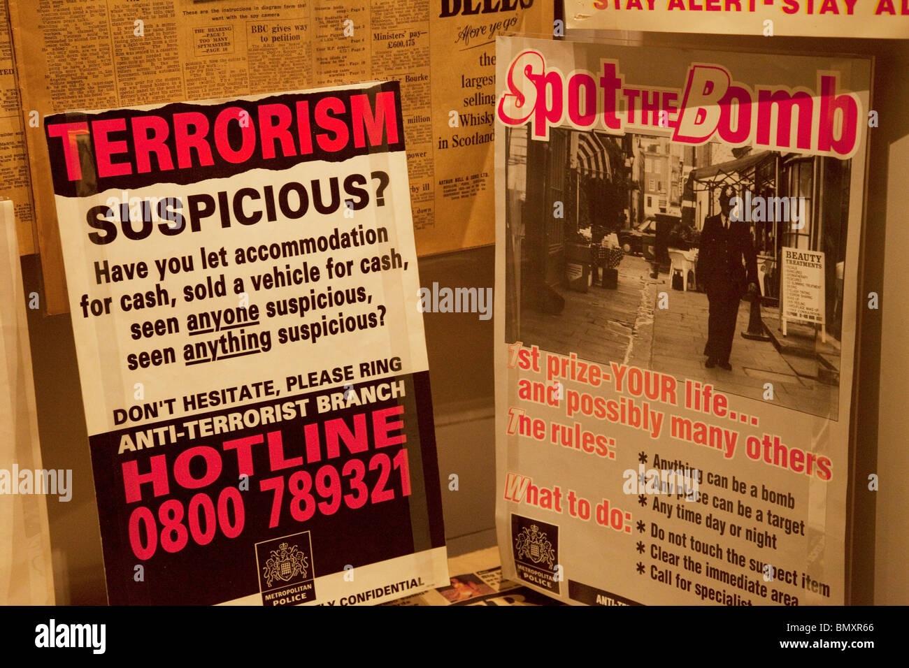 Terrorism posters from the 1970's inside an exhibition about ...