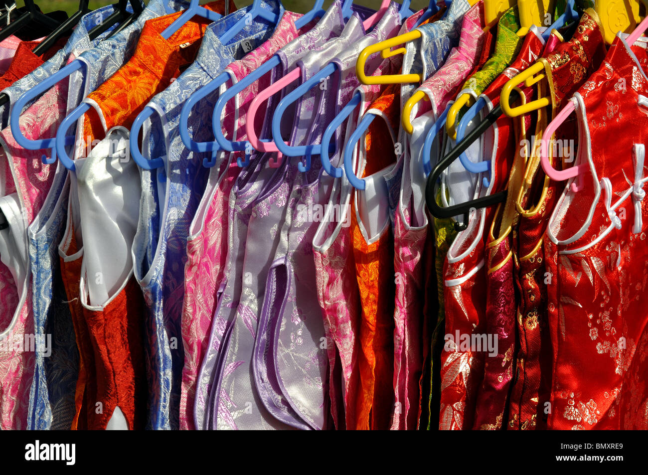 Colourful clothes on sale Stock Photo - Alamy