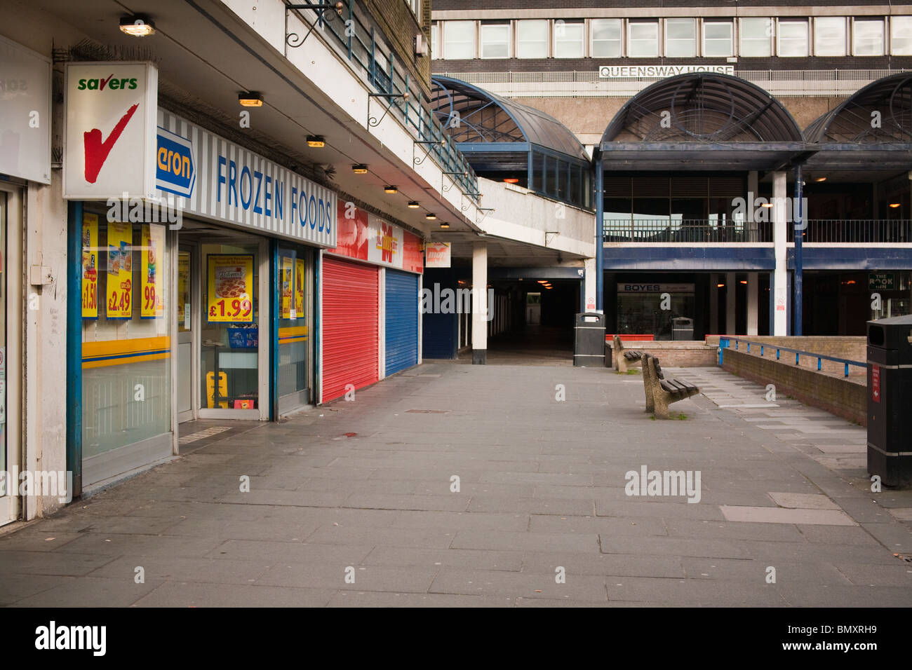 Retail shops in Britains first pedestrian town centre in Billingham ...