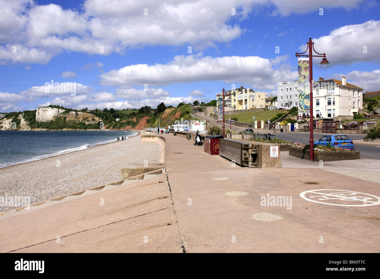 A view of the seafront at Seaton in Devon England Stock Photo - Alamy