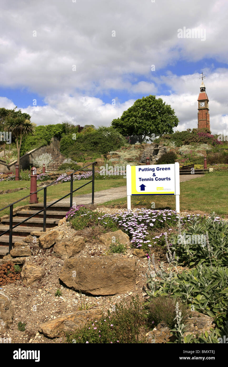 Jubilee Gardens with a putting green and Tennis Courts at Seaton in ...