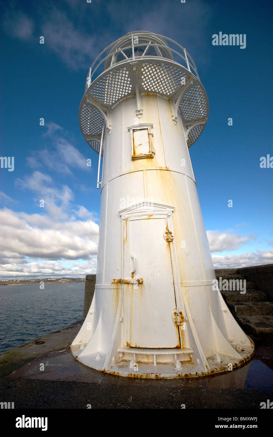 Brixham Devon UK Harbor Harbour Quay Light Stock Photo - Alamy