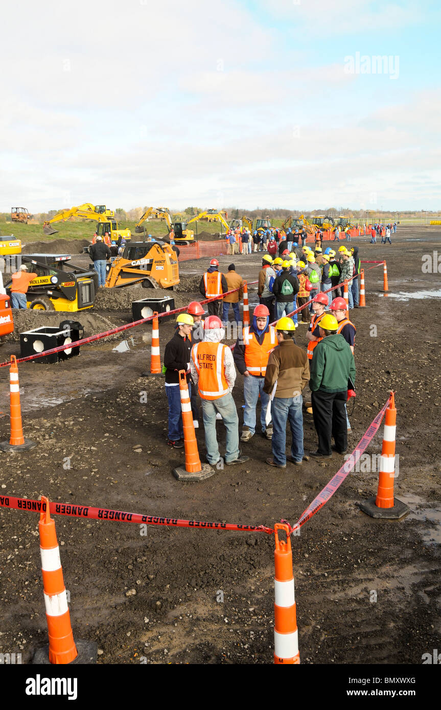 Kid learning about construction Stock Photo - Alamy