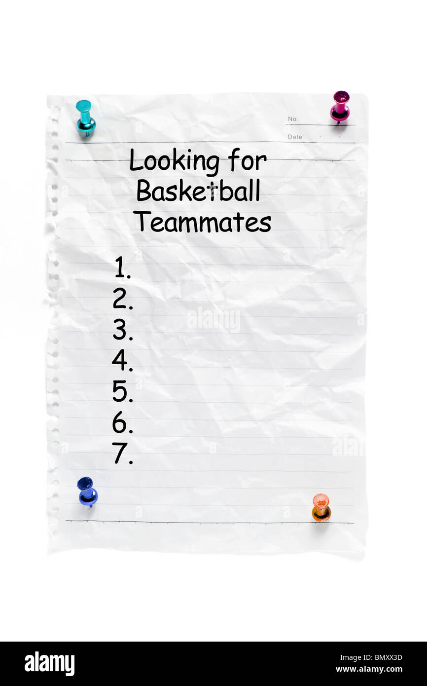 Crumpled Paper with Message Stock Photo - Alamy