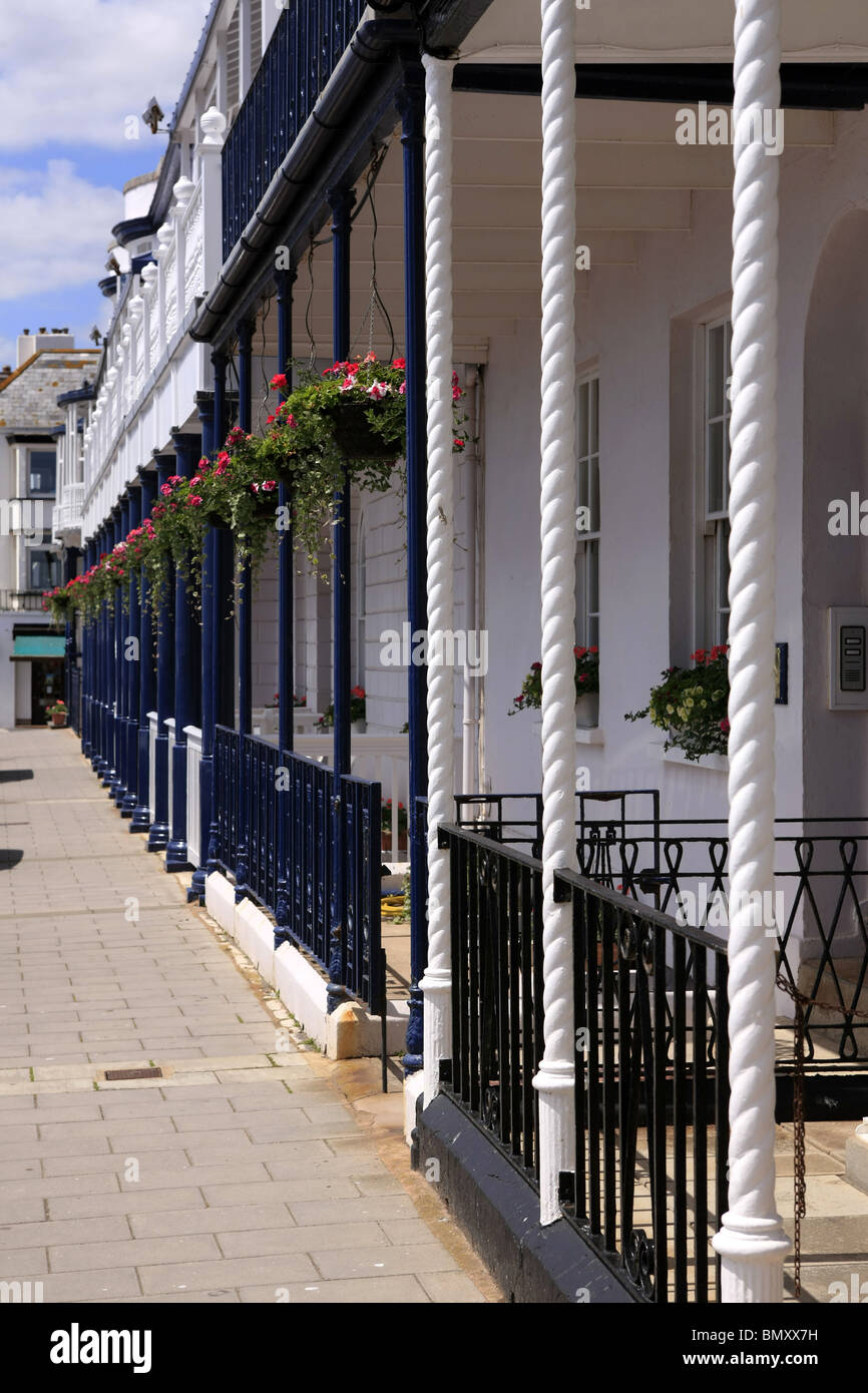 Victorian seafront buildings in sidmouth Devon England Stock Photo - Alamy