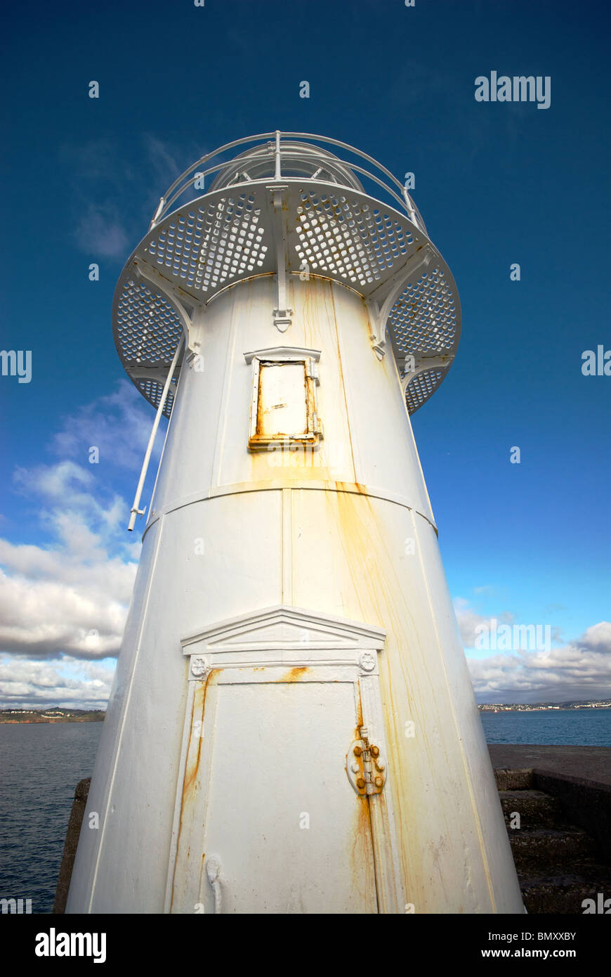 Brixham Devon UK Harbor Harbour Quay Light Stock Photo - Alamy