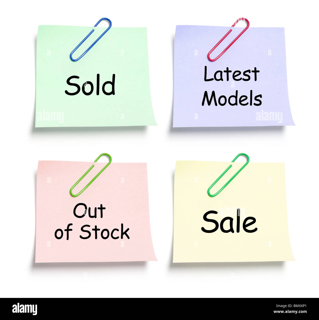 White papers with messages hi-res stock photography and images - Alamy