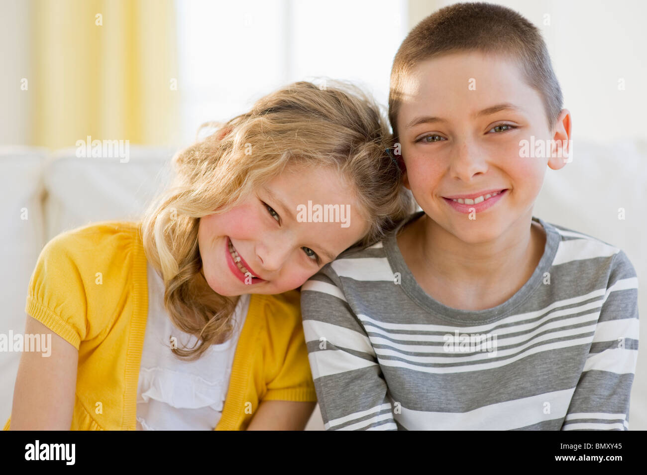 Portrait of siblings Stock Photo - Alamy