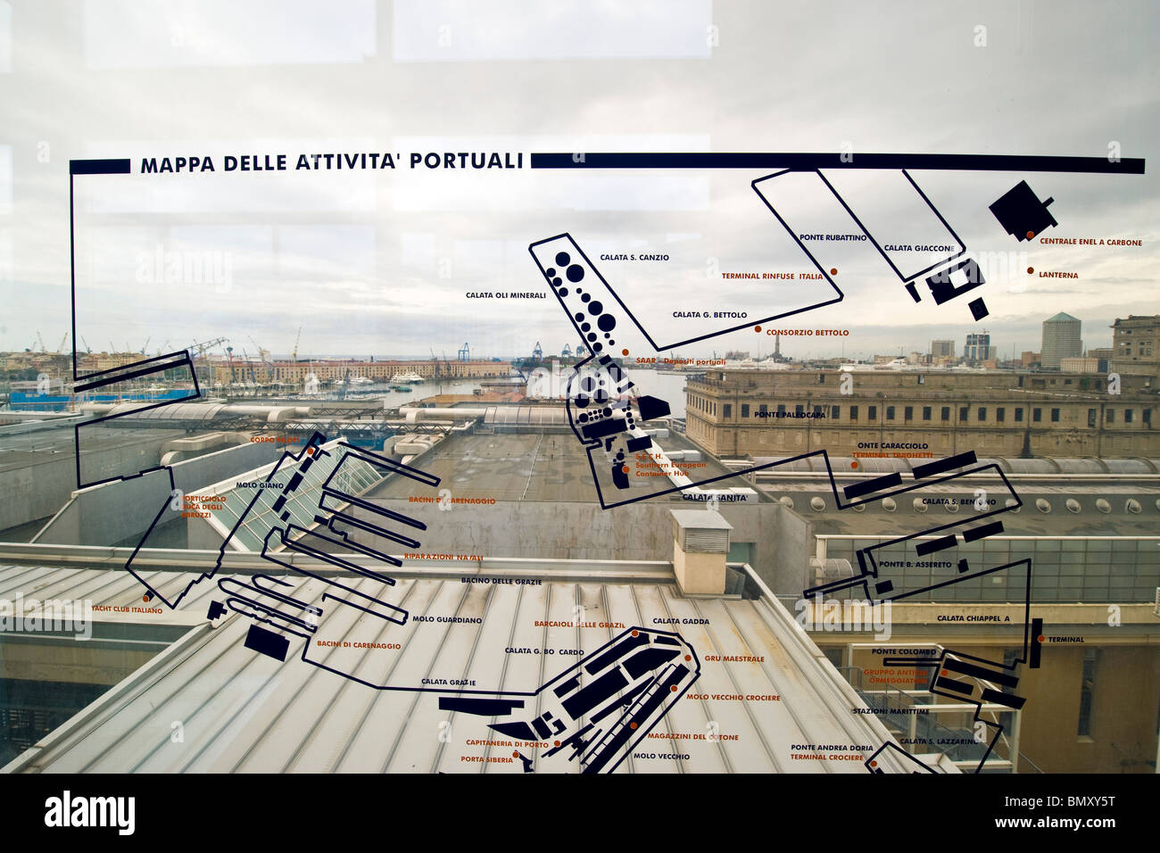 Map of genoa hi-res stock photography and images - Alamy