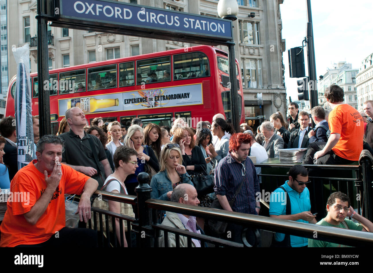 Crowd of people at Oxford Circus, London, UK Stock Photo - Alamy