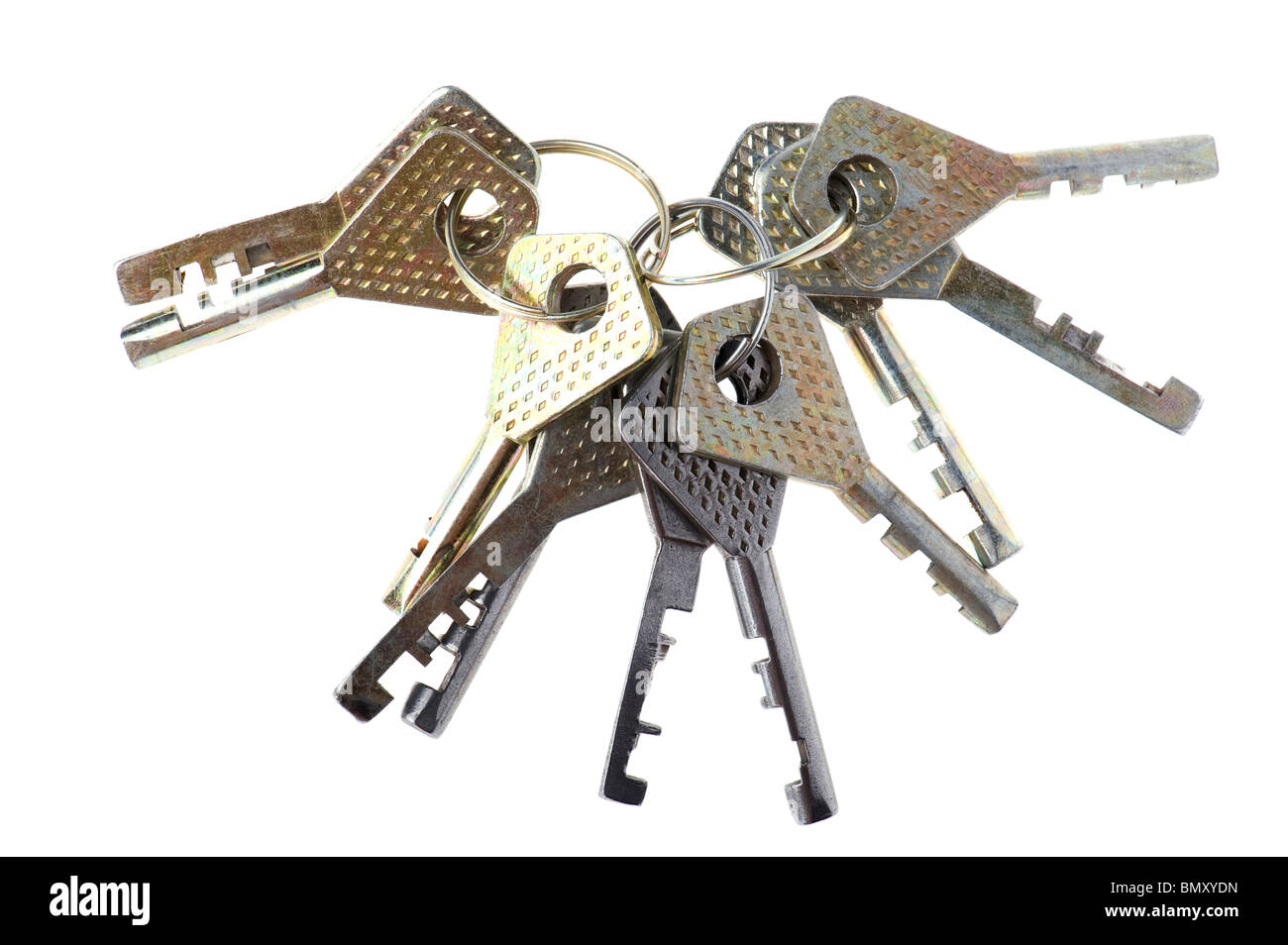 object on white - tool metal Key macro Stock Photo - Alamy