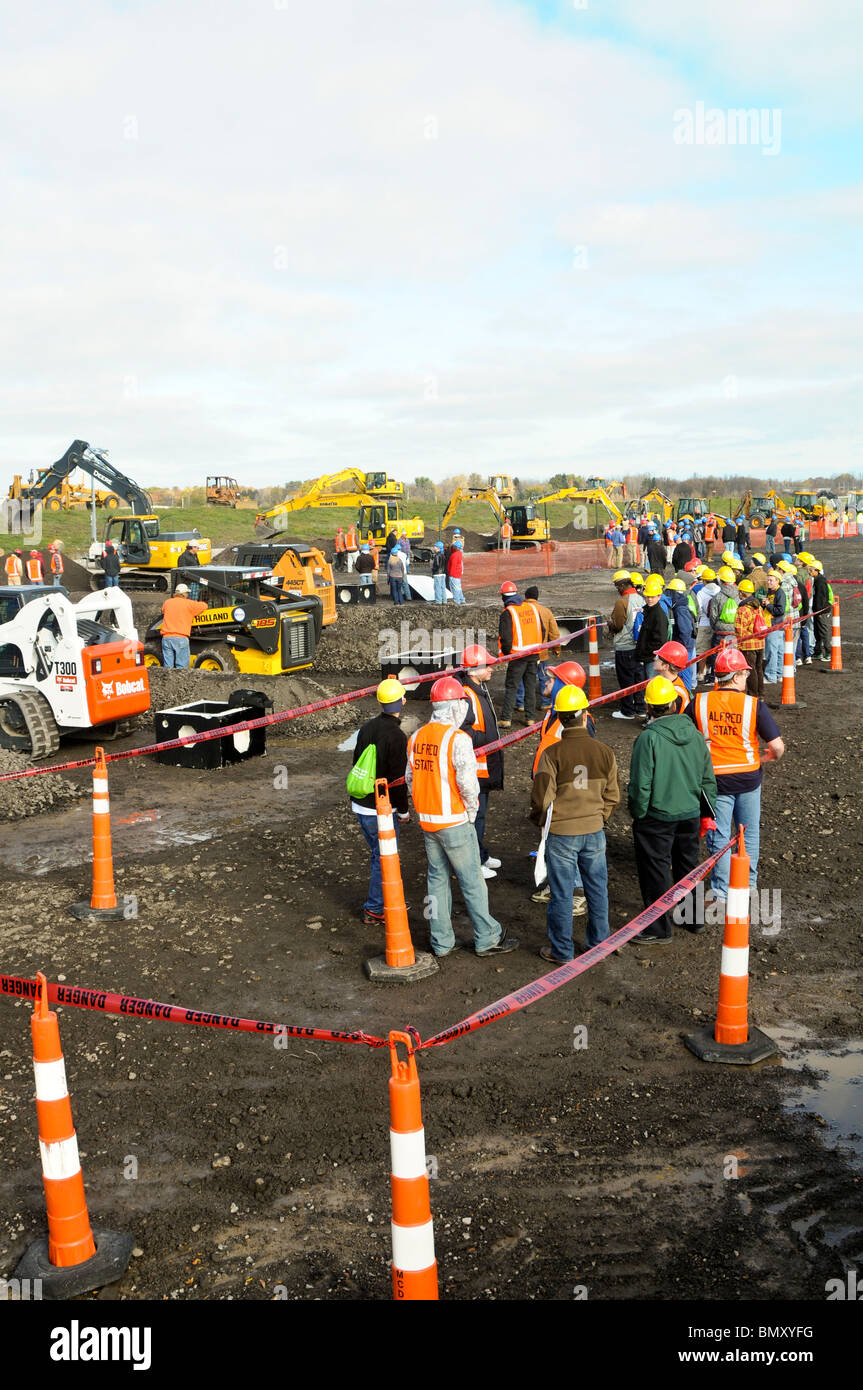 Kid learning about construction Stock Photo - Alamy