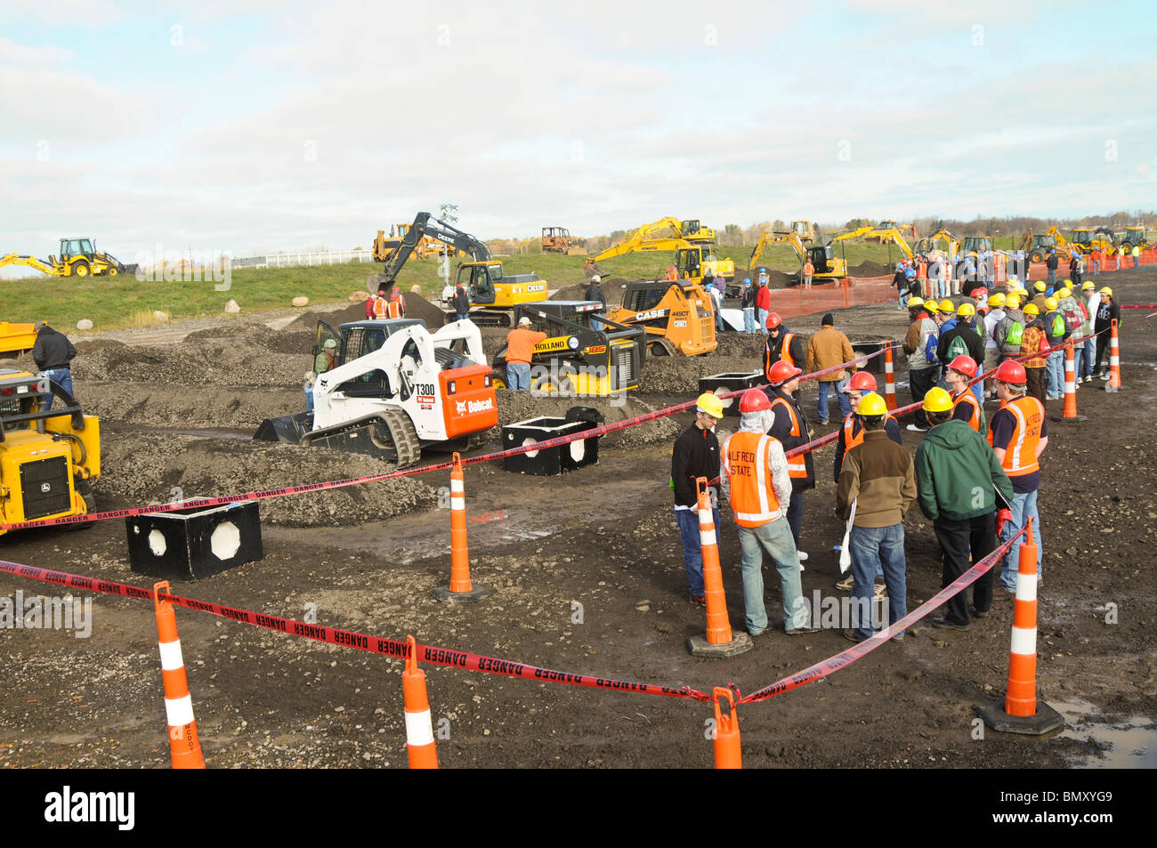 Kid learning about construction Stock Photo - Alamy