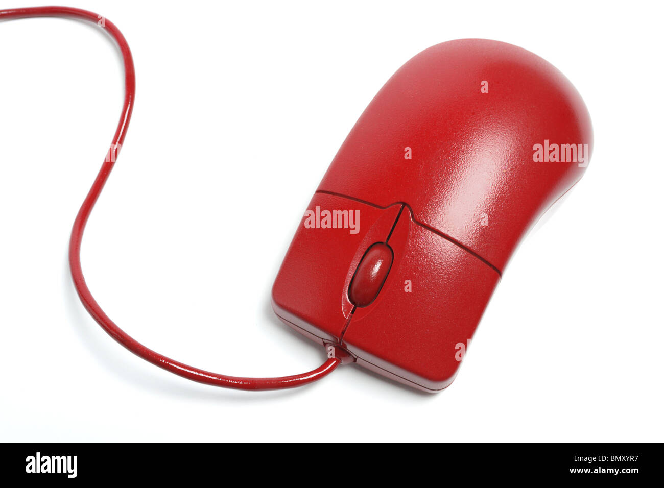 Red Computer Mouse Stock Photo - Alamy