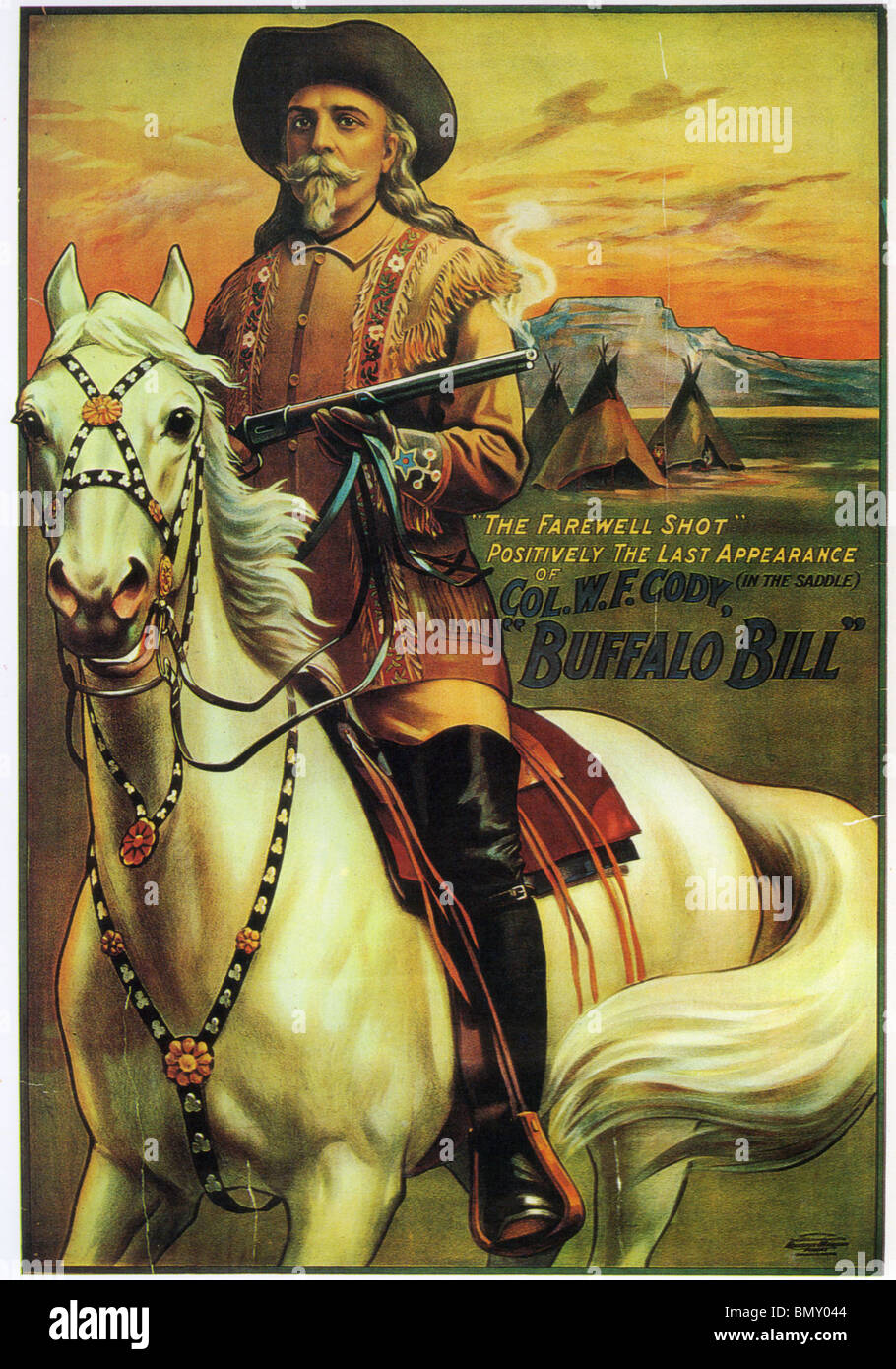 WILLIAM "BUFFALO BILL" CODY (1846-1917) US soldier and showman Stock ...