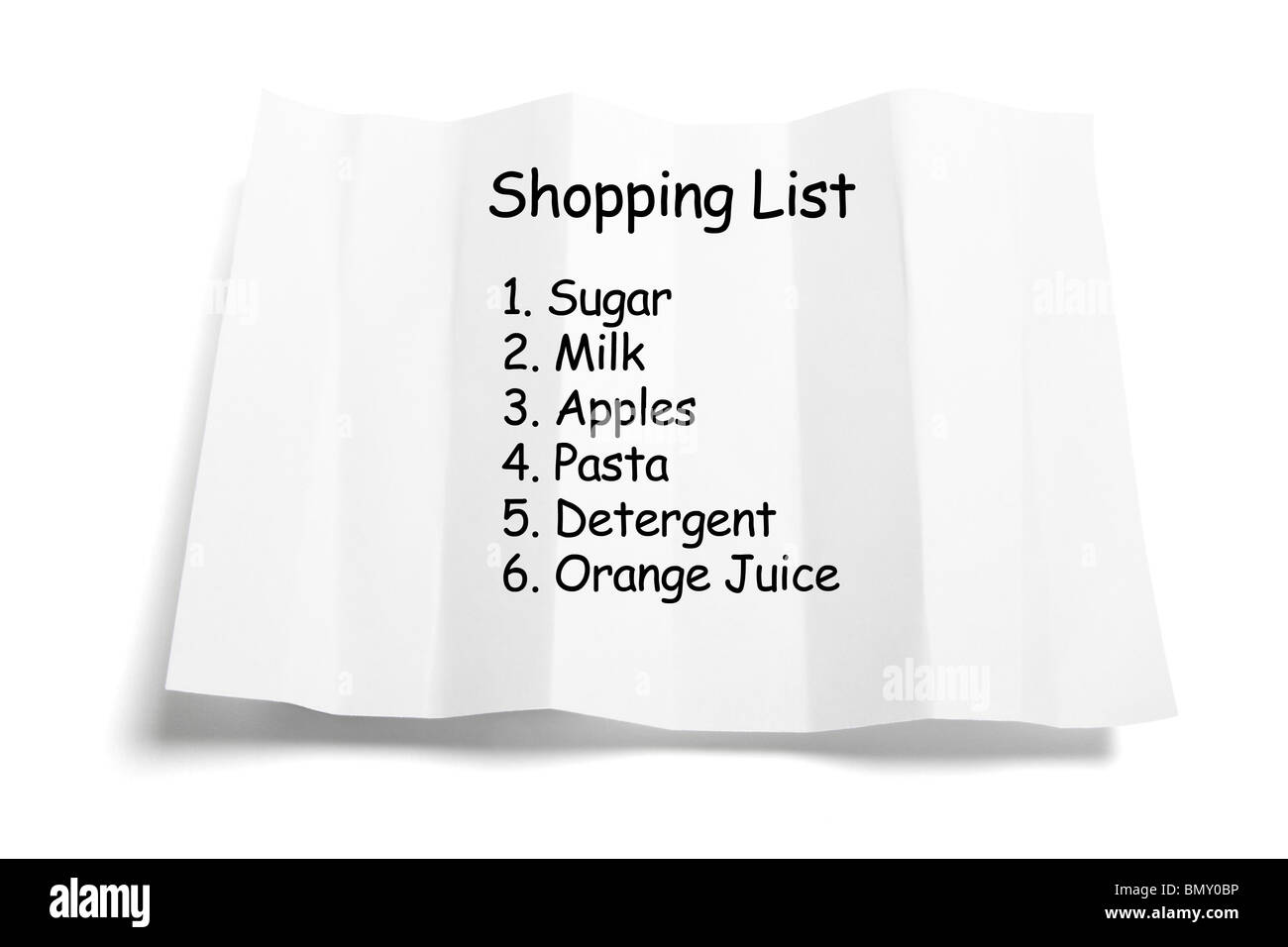 Folded note cutout hi-res stock photography and images - Alamy