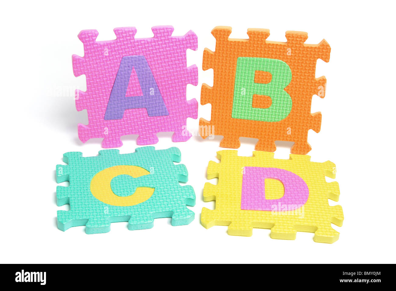 Alphabet Puzzle Pieces Stock Photo - Alamy