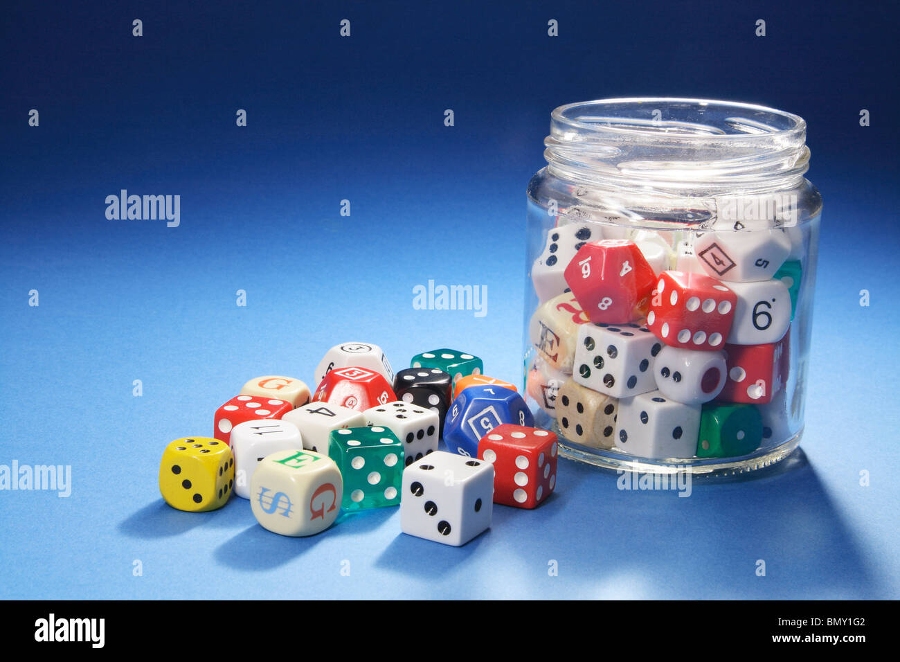 Dice in jar hi-res stock photography and images - Alamy