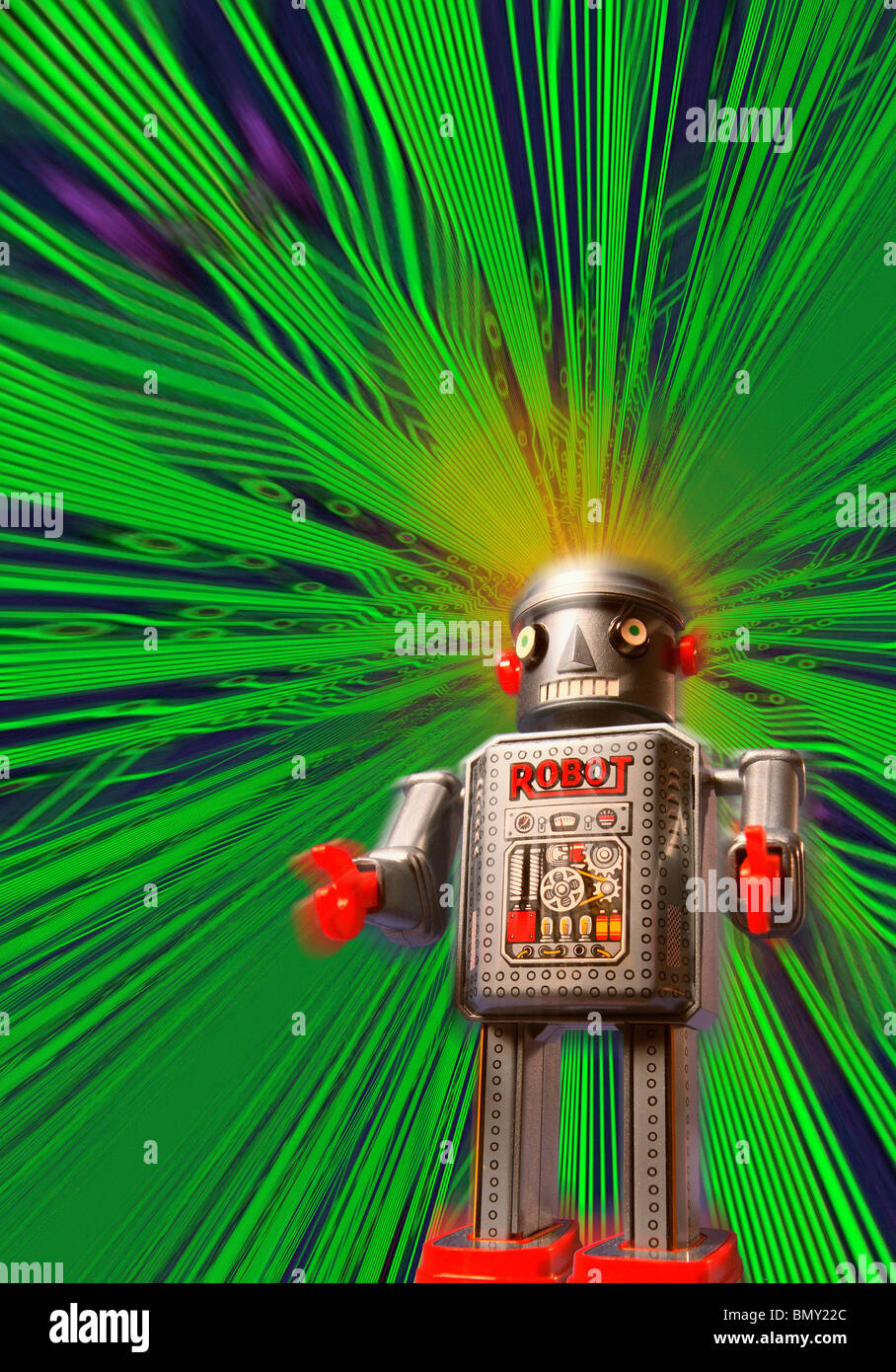 Robot Illustrating Technology Stock Photo Alamy