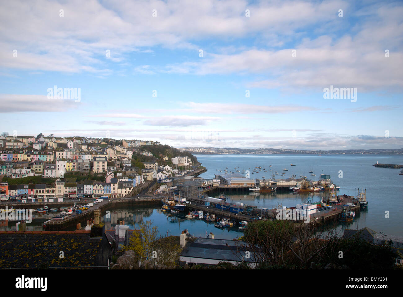 Brixham Devon UK Harbor Harbour Stock Photo - Alamy