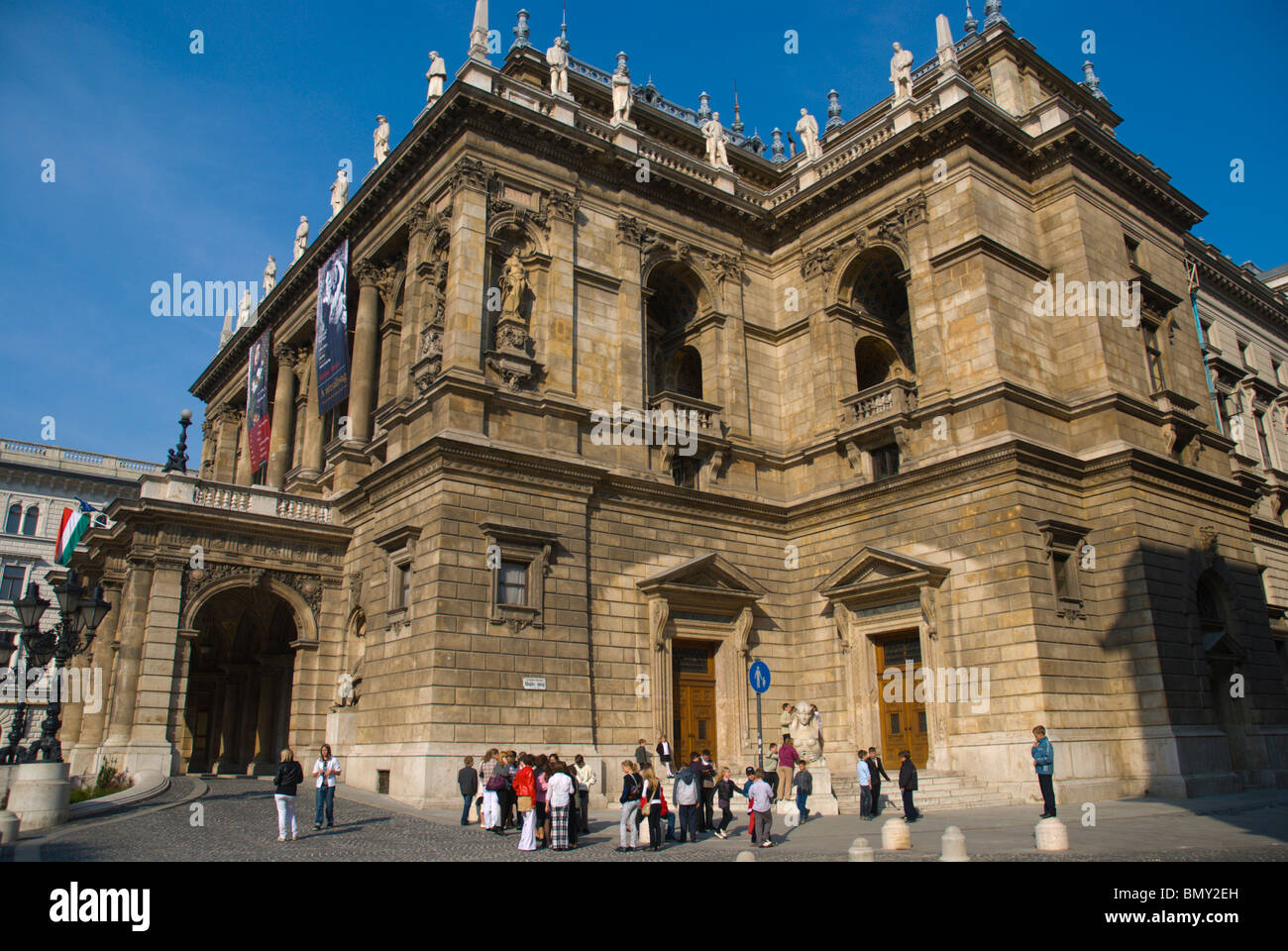 Opera House along Andrassy utca street central Budapest Hungary Europe ...